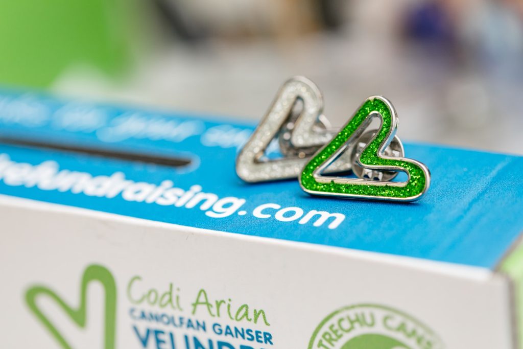 Velindre Sparkly Enamel ‘V’ Badge - Velindre Fundraising